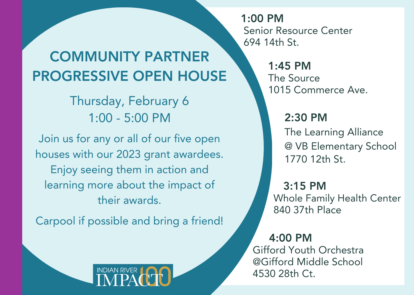Community Partners Progressive Open House - Impact 100